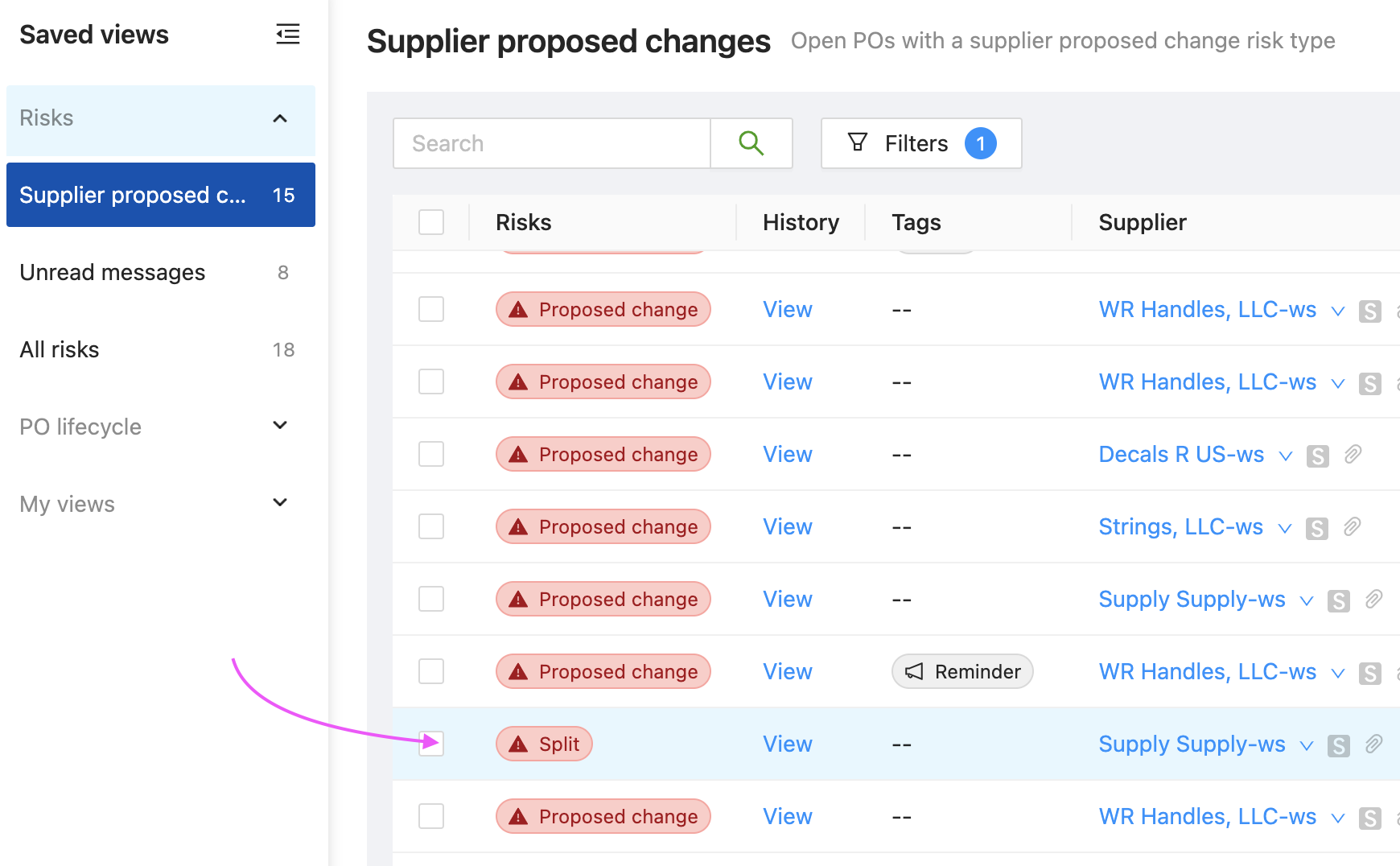 Split line proposals from your suppliers – SourceDay