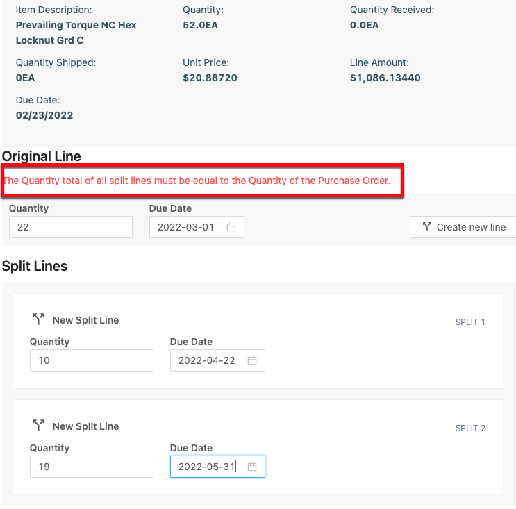 Propose split lines in the dashboard – SourceDay